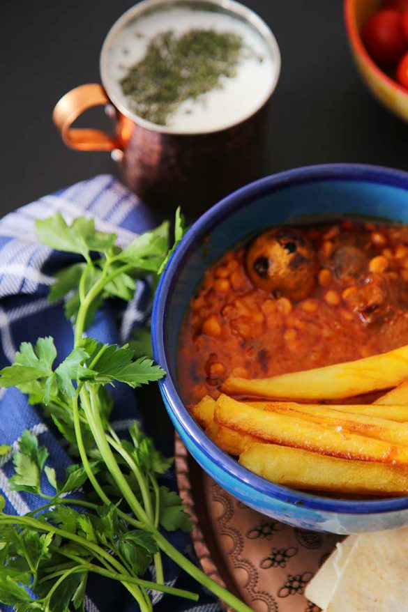 Gheimeh Recipe (Khoresht Gheymeh) with Persian Rice