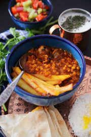 Gheimeh Recipe (Khoresht Gheymeh) with Persian Rice