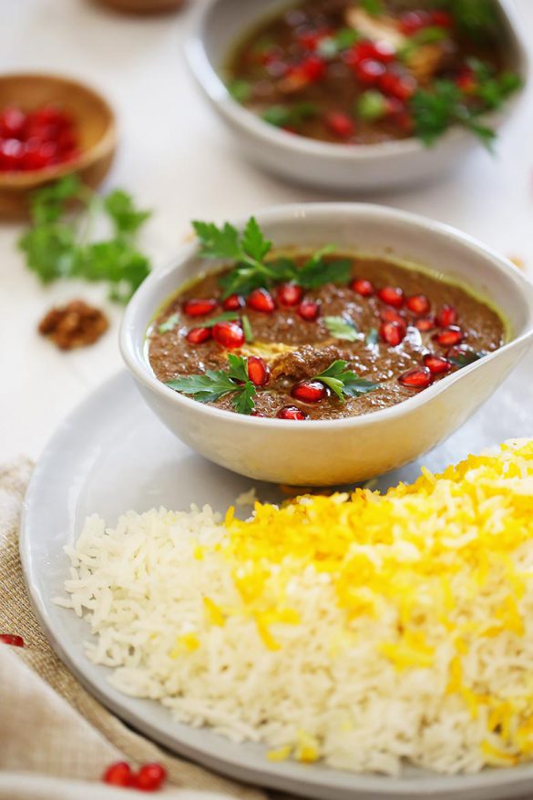 Fesenjan Recipe (Persian Walnut Stew)