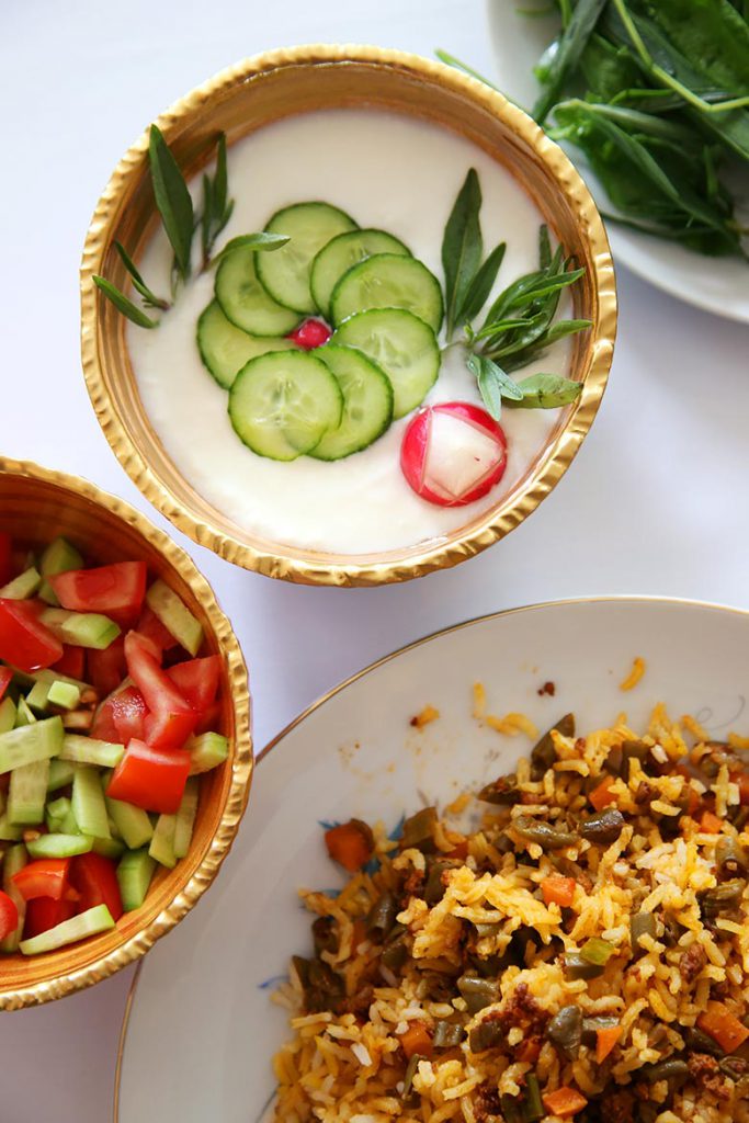 Loobia Polo Recipe (Beef and Green Bean Rice)