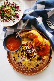 Zereshk Polo Morgh Recipe (Persian Barberry Rice With Chicken)