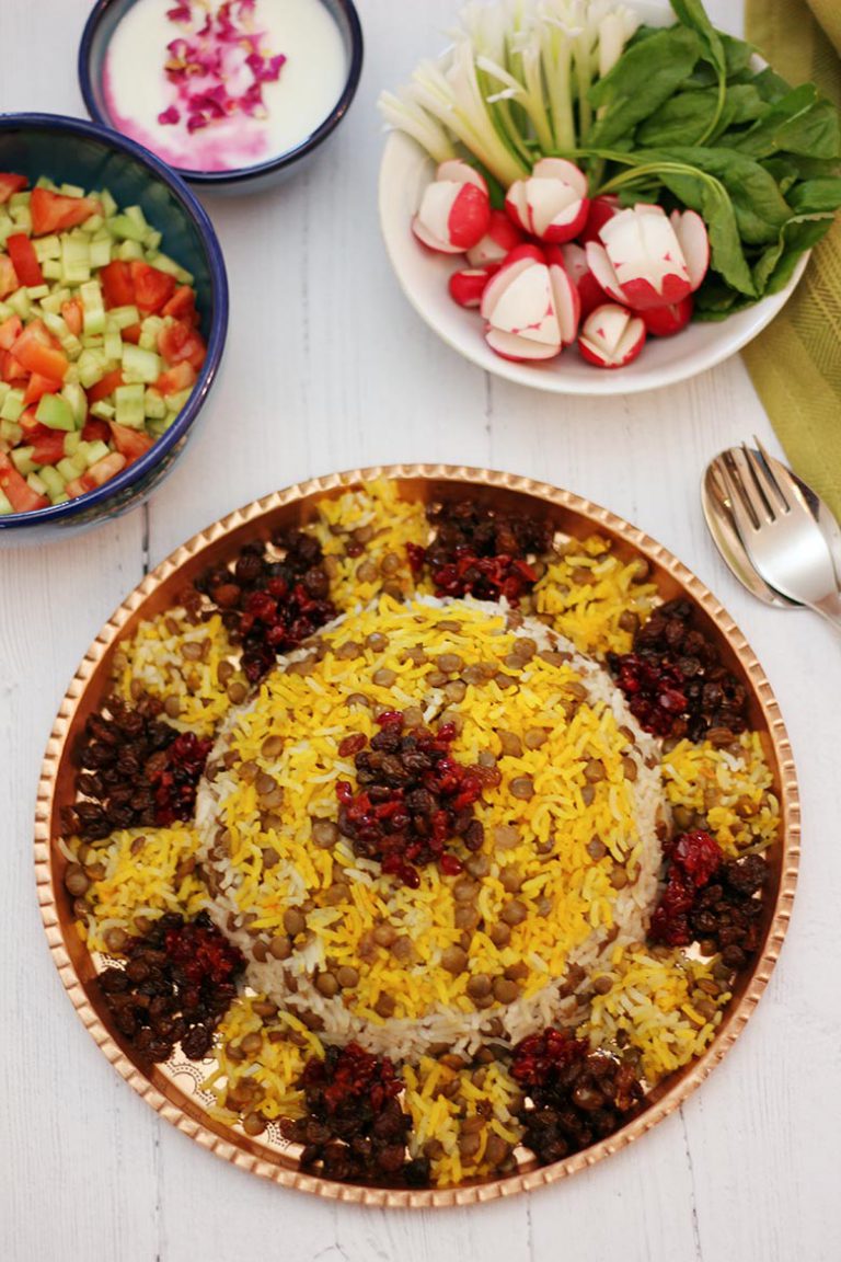 Adas Polo Recipe (Persian Lentil and Rice)