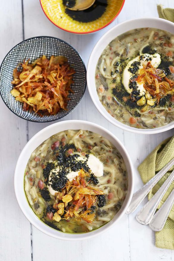 Ash Reshteh Recipe (Persian Noodle Soup)