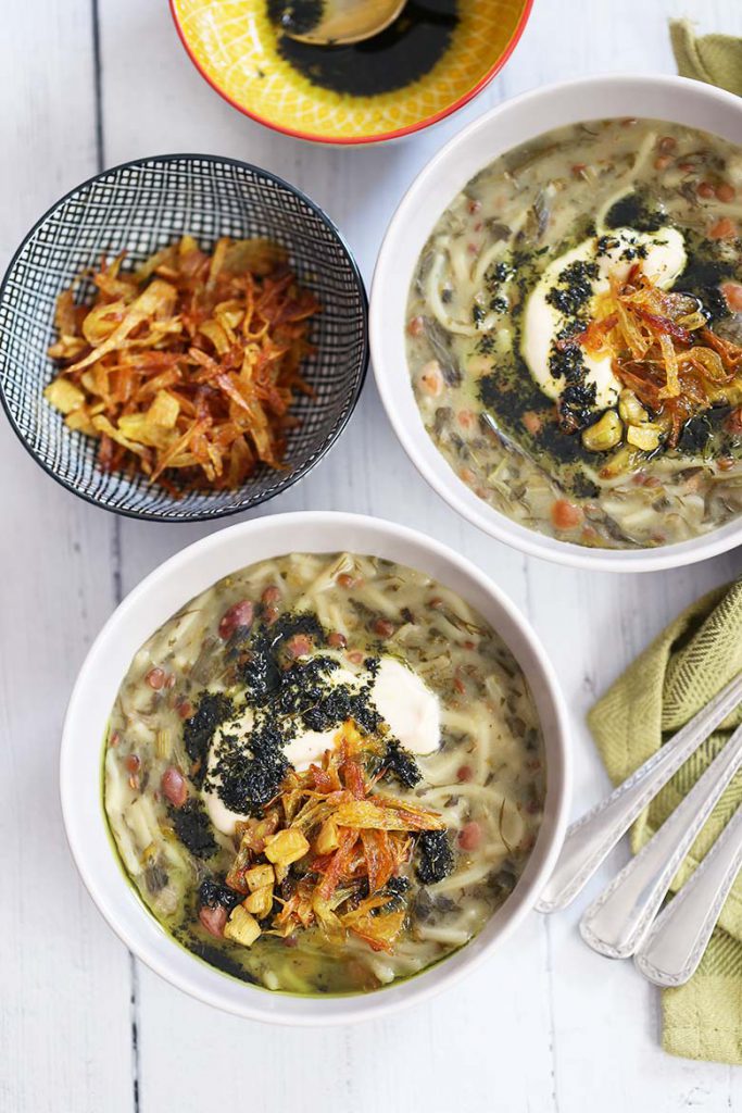 Ash Reshteh Recipe (Persian Noodle Soup)