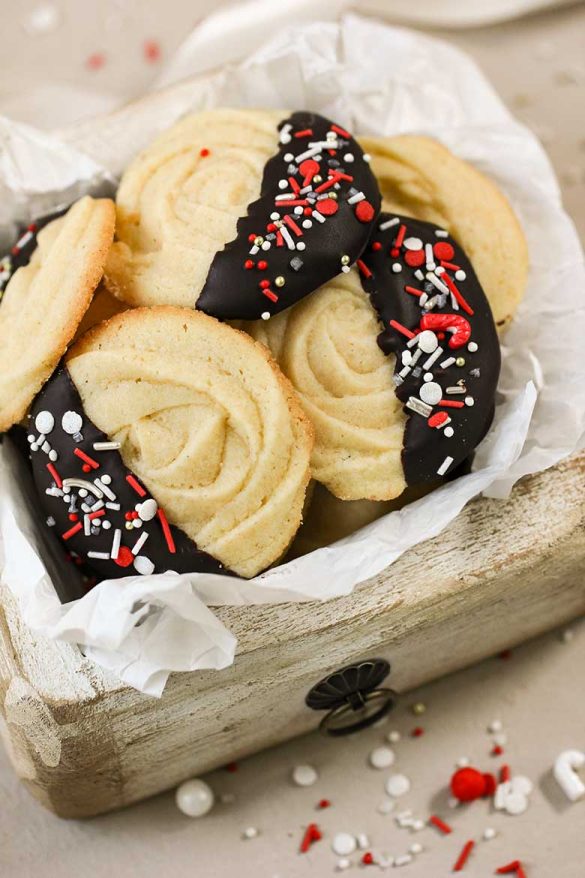 Christmas Butter Cookies With Sprinkles