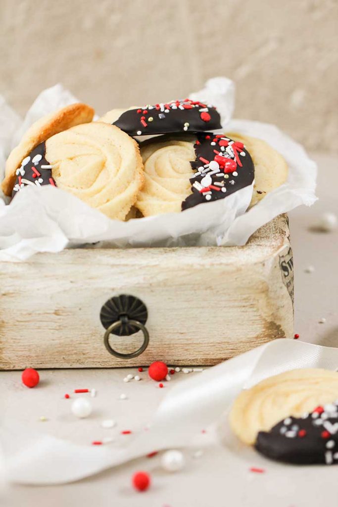 Christmas Butter Cookies With Sprinkles