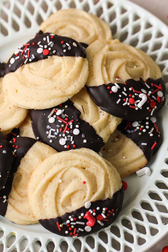 Christmas Butter Cookies With Sprinkles