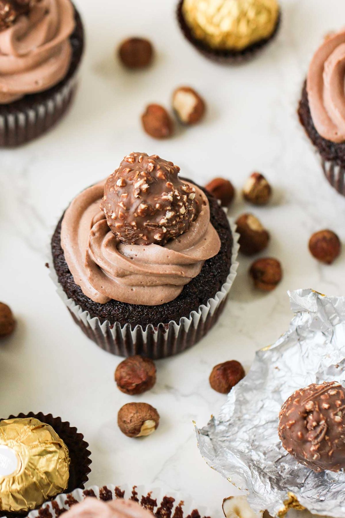 Nutella Ferrero Rocher Cupcakes Recipe