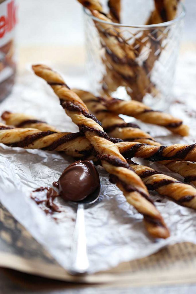 Nutella Puff Pastry Twists Recipe