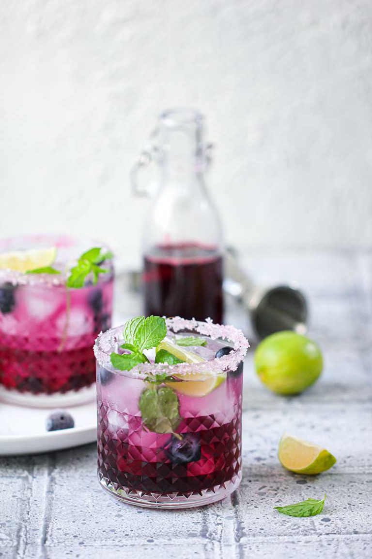 Blueberry Mojito Mocktail (Non-alcoholic)