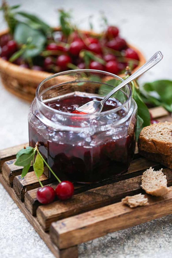 Sour Cherry Jam Recipe (No Pectin)