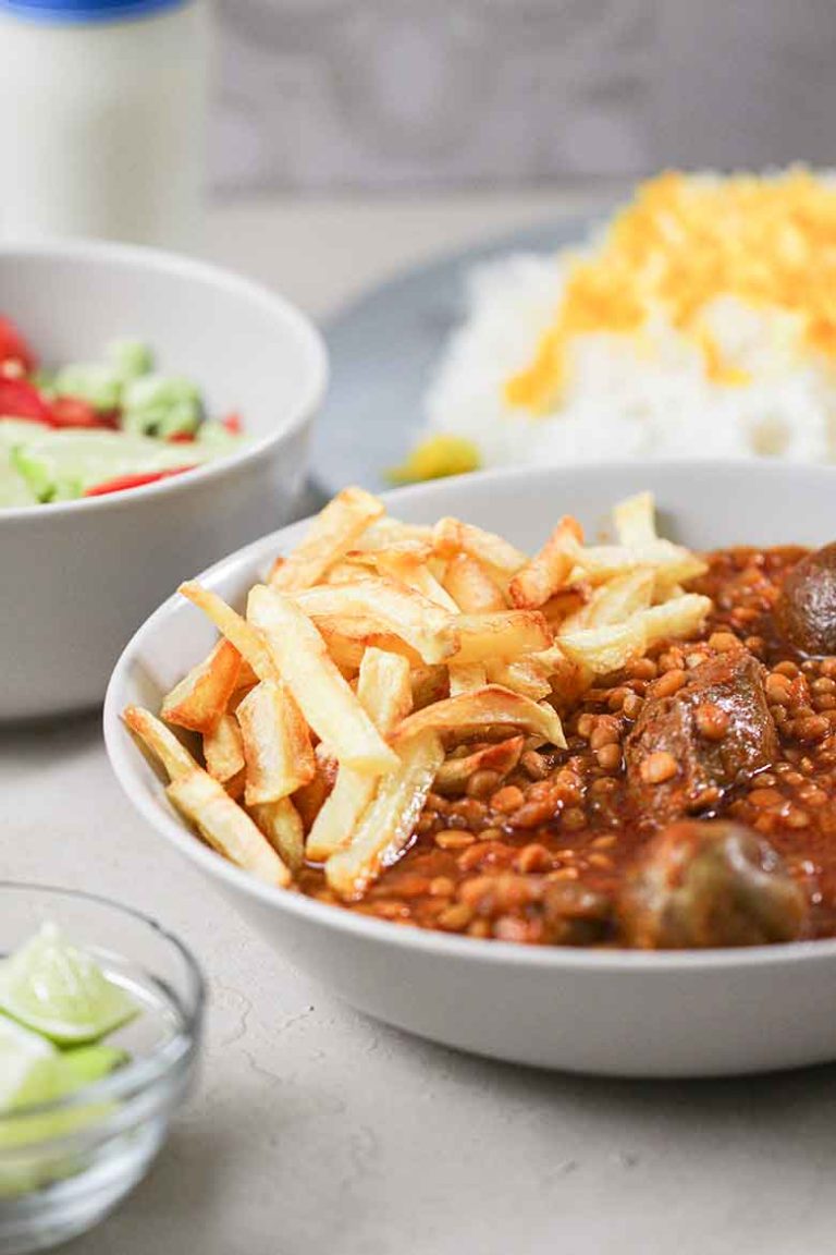 Khoresht Gheimeh Recipe (Khoresh Gheymeh) with Persian Rice