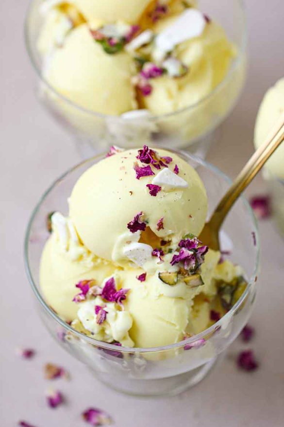 Bastani Sonnati Recipe (Persian Saffron Ice Cream)