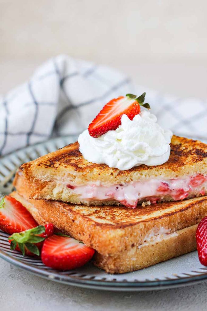Strawberry Cheesecake Stuffed French Toast Recipe