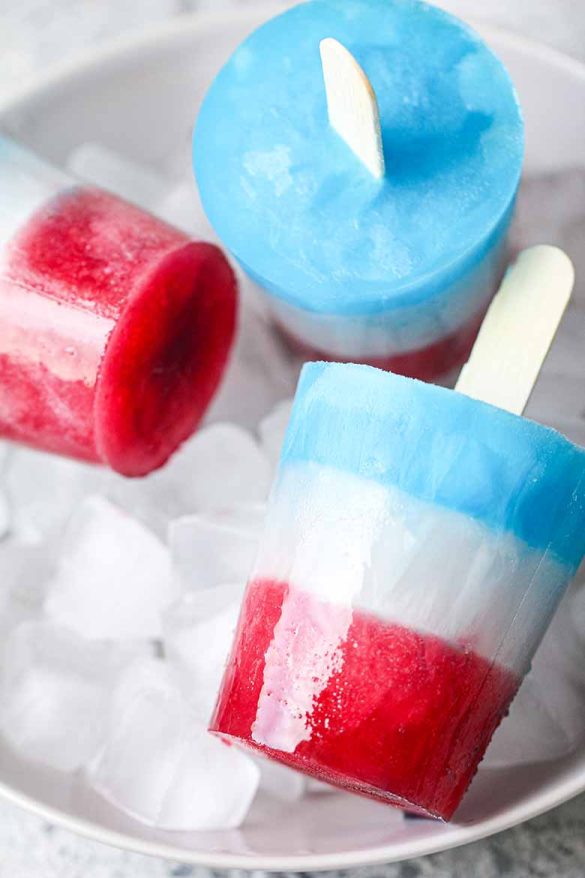 Red White and Blue Popsicles