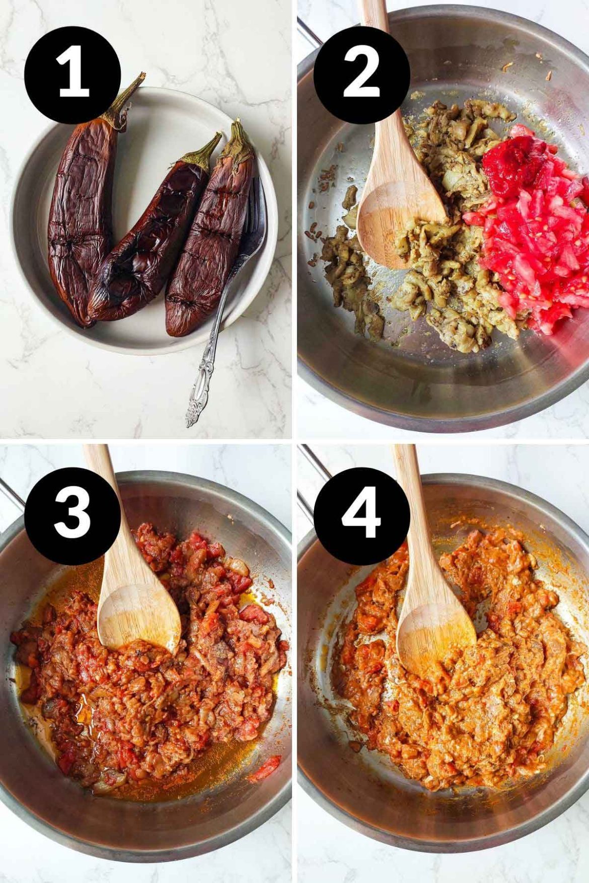 Mirza Ghasemi Recipe (Persian Smoked Eggplant Dip)