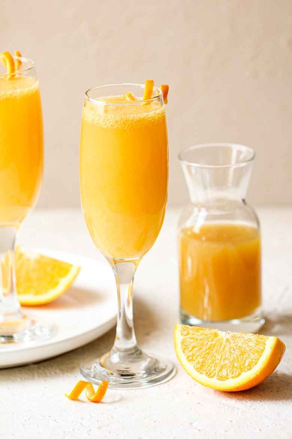 Non-alcoholic Mimosa Mocktail