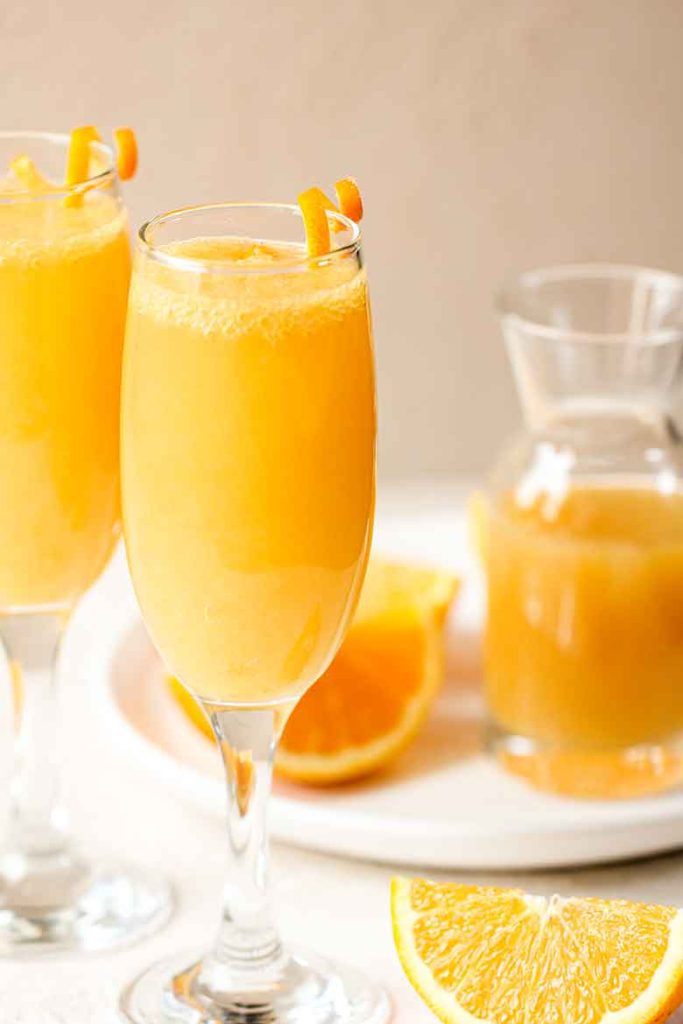 Non-alcoholic Mimosa Mocktail