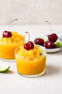 Frozen Mango Margarita Mocktail