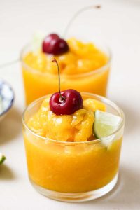 Frozen Mango Margarita Mocktail