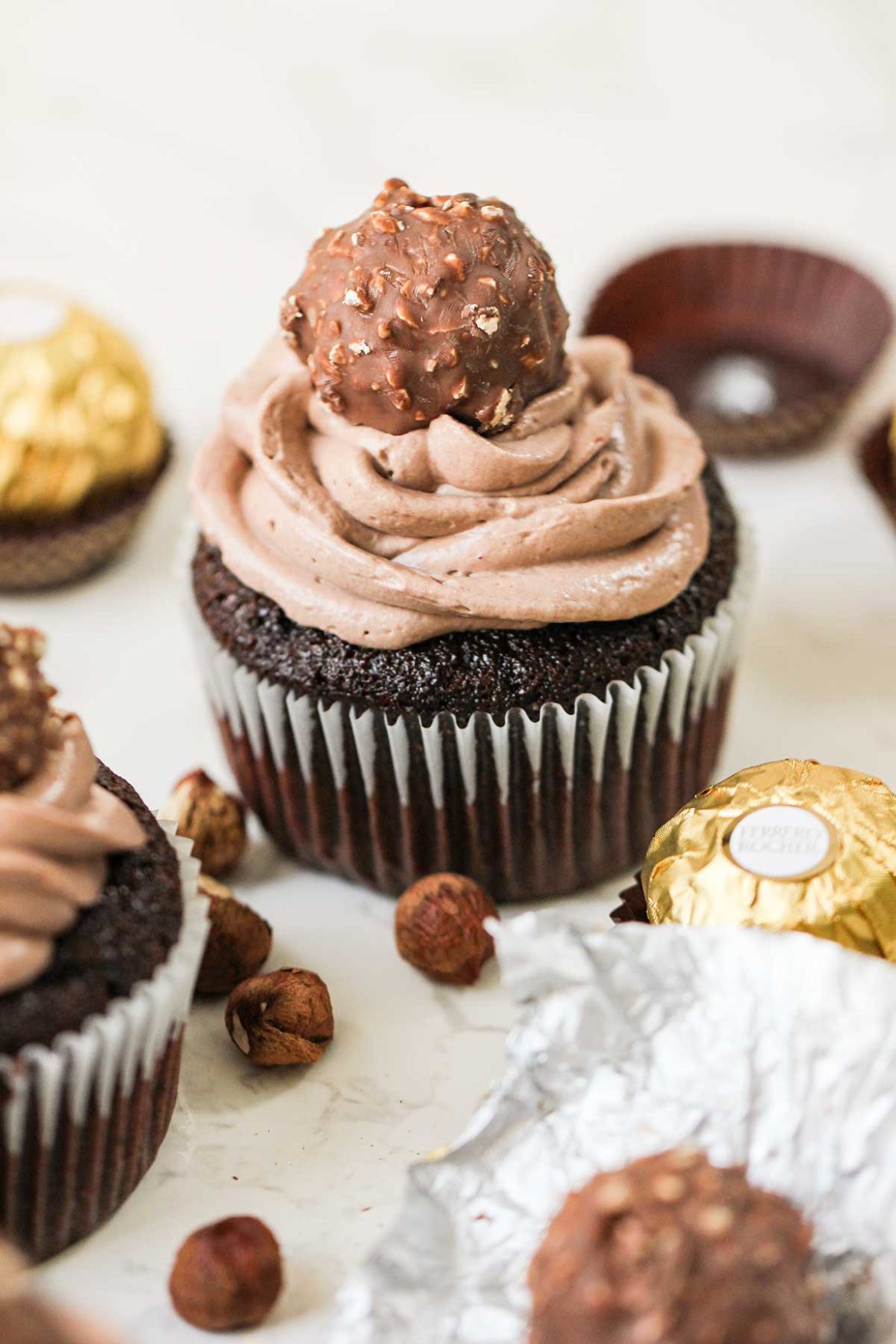 Nutella Ferrero Rocher Cupcakes Recipe